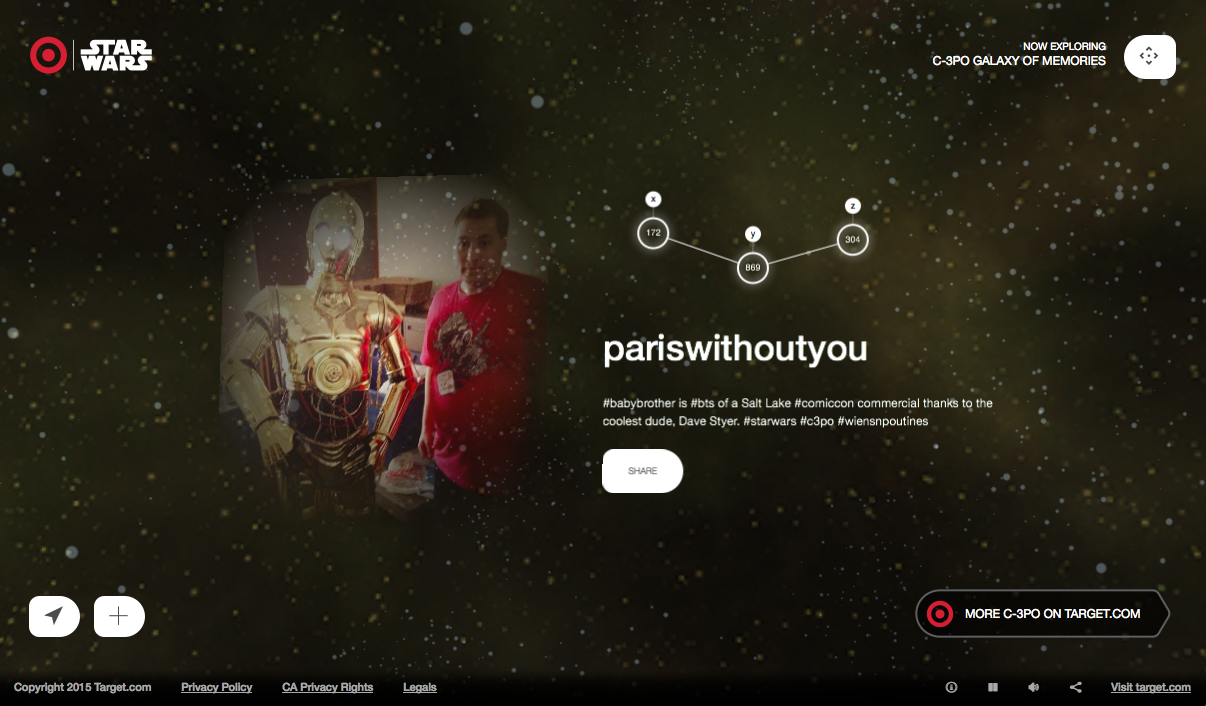 Target launches new Star Wars memories site