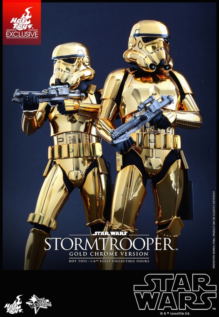 New 1/6th scale Gold Chrome Plated Action Figure of an Imperial ...