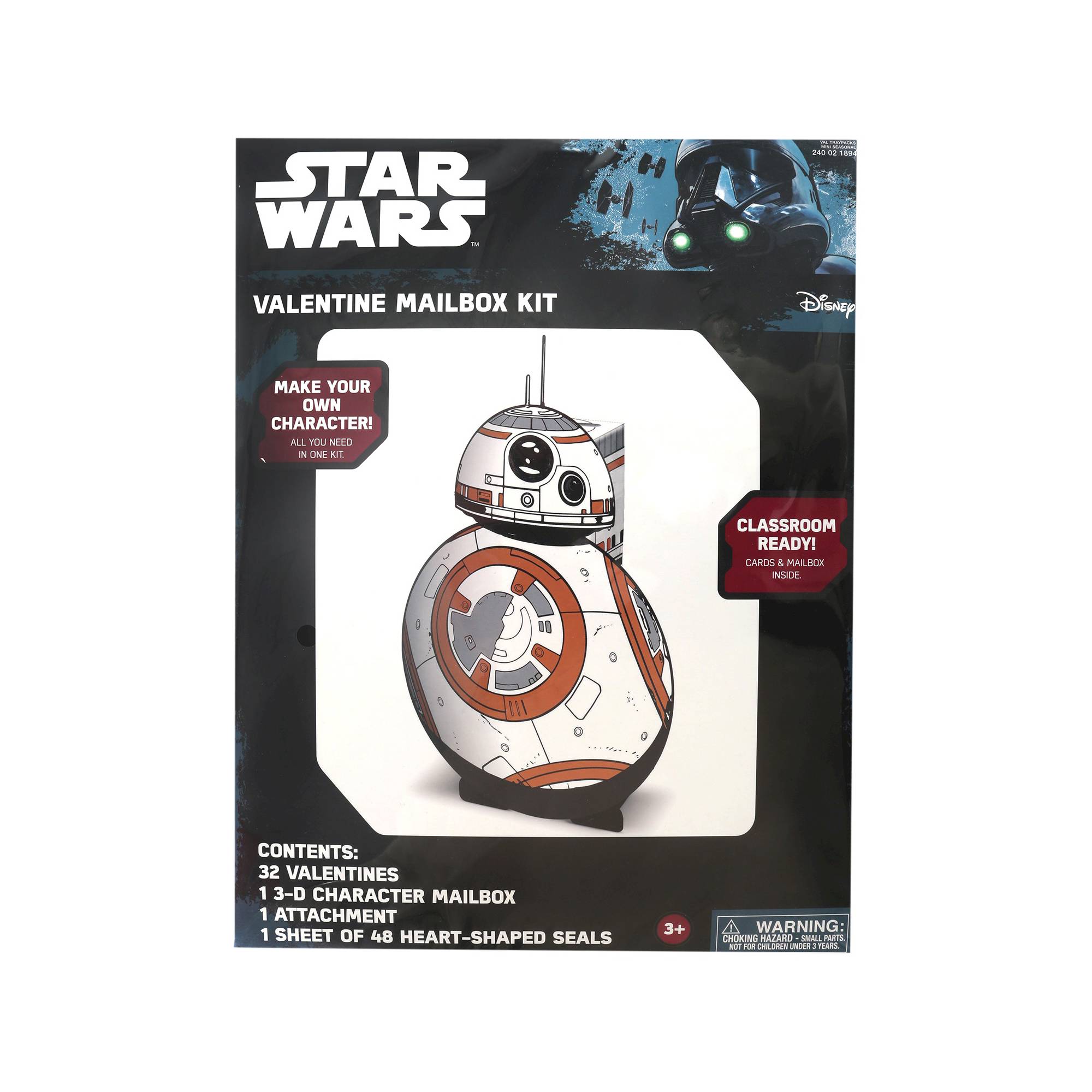New Rogue One (Force Awakens) Themed BB-8 Valentine mailbox kit ...