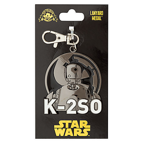 New Rogue One K-2SO Pin Trading Lanyard Medal available on DisneyStore.com