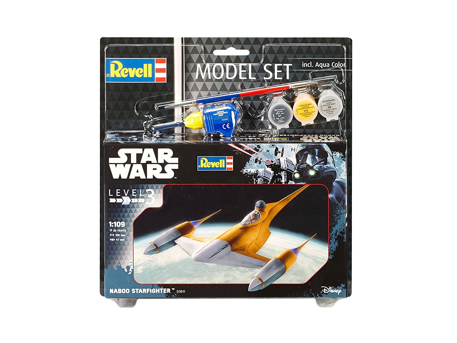 New Rogue One (Phantom Menace) Naboo Starfighter Model Kit Set ...