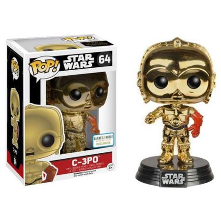 New Force Awakens Funko Pop! C-3PO Chrome Bobble Head Toy now available!