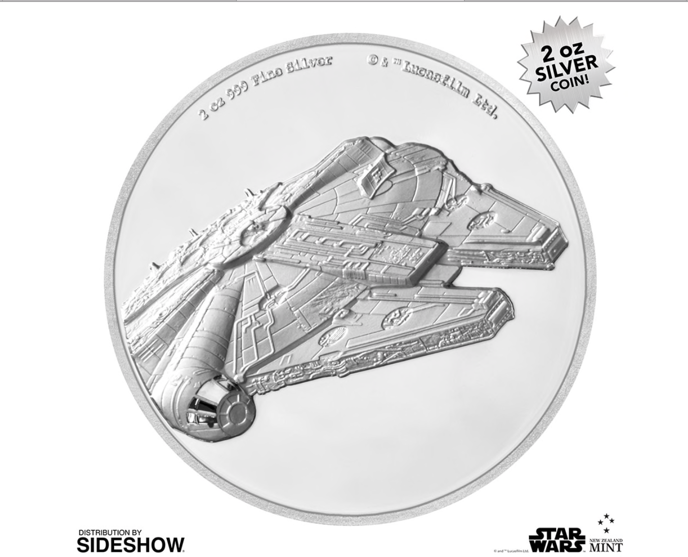 New Star Wars Millennium Falcon Silver Coin now available for pre-order!
