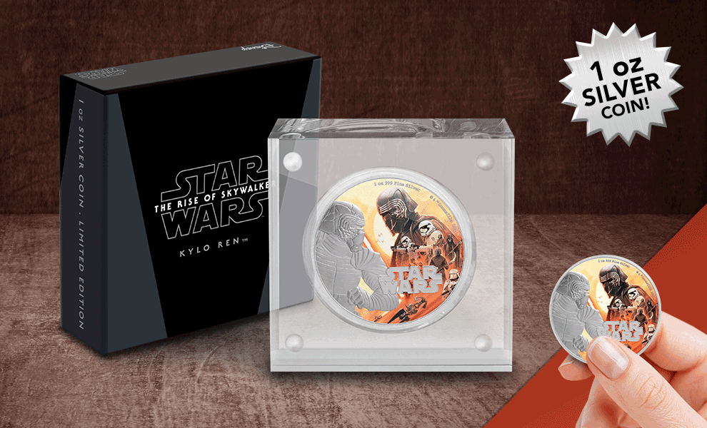 New Rise of Skywalker Kylo Ren Silver Coin available for pre-order!
