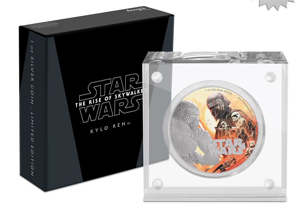 New Rise of Skywalker Kylo Ren Silver Coin available for pre-order!