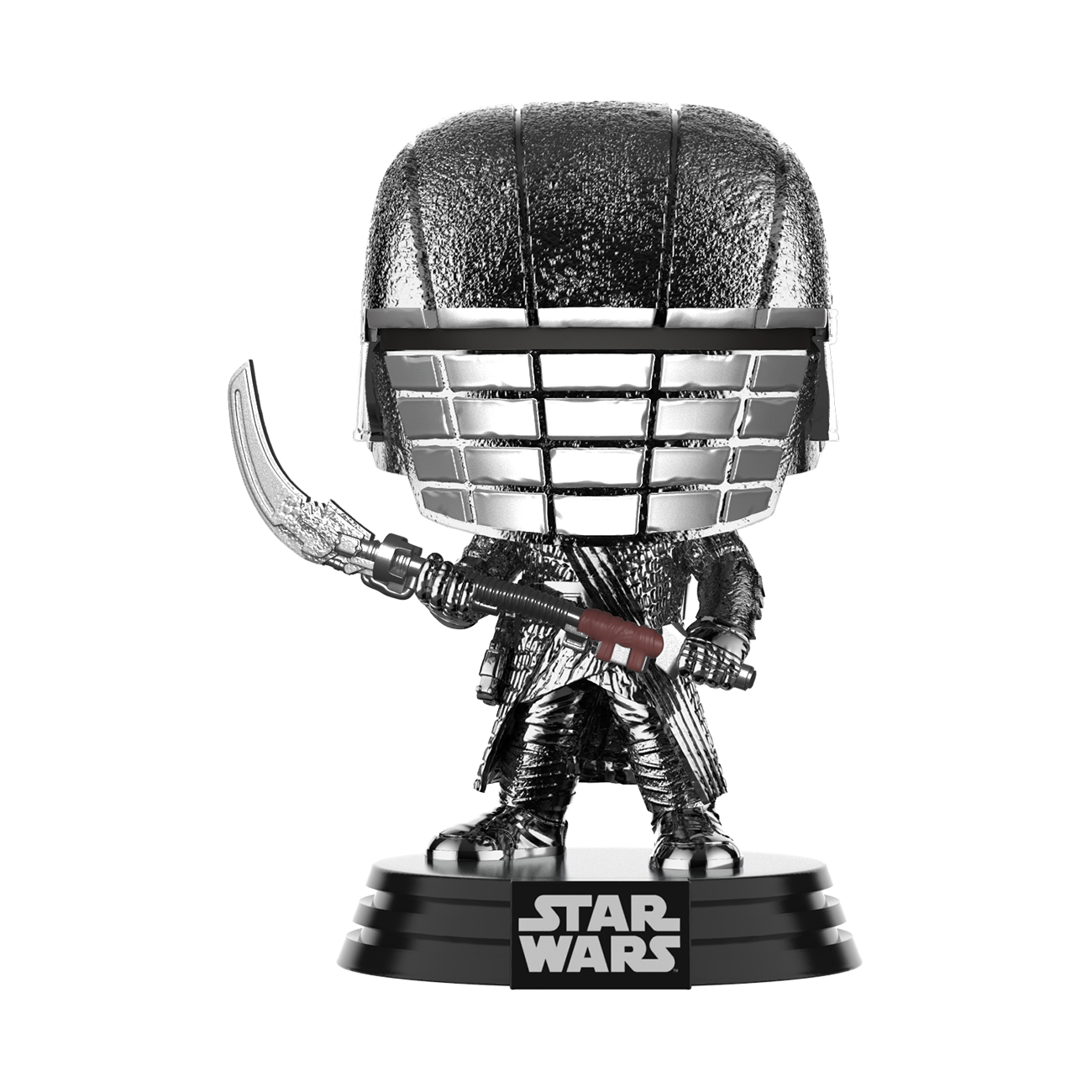 New Knight Of Ren (Scythe) Hematite Chrome Bobble Head Toy available!
