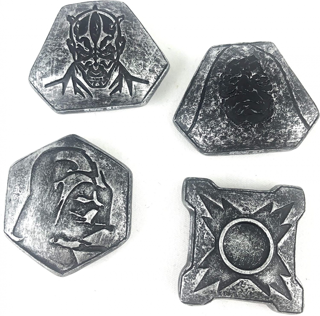 New Galaxy's Edge Silver Jedi and Sith Wisdom Tokens Set available now!