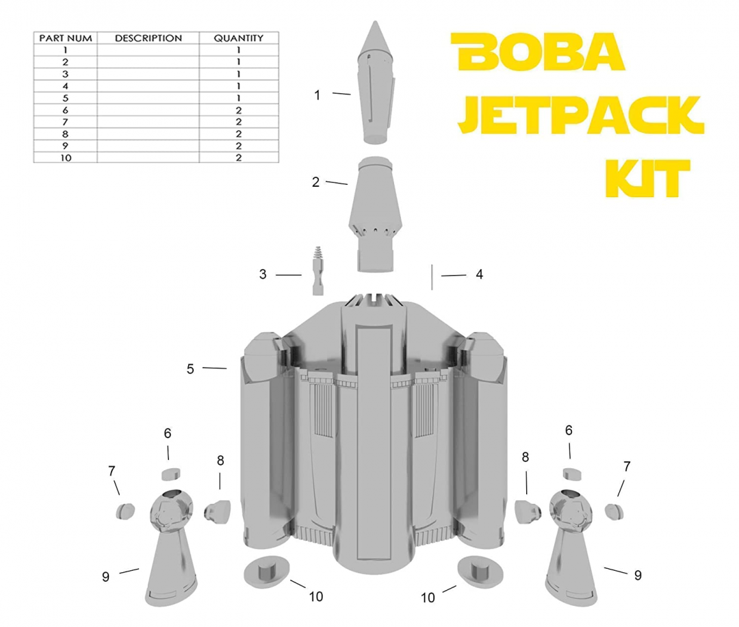 New The Mandalorian Jetpack Costume Accessory available now!