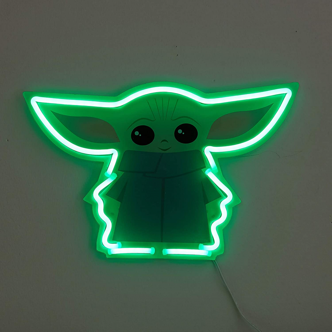 New The Mandalorian The Child LED Neon Figural Wall Art available ...