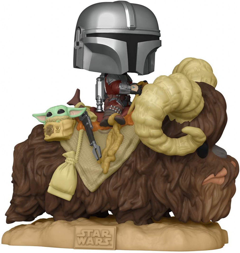 New Mando on Bantha with Child Bobble Head Toy available for pre-order ...