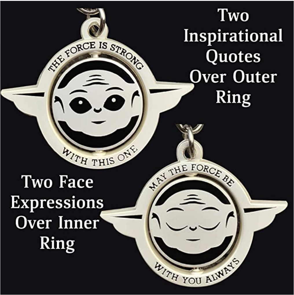 New The Mandalorian The Child (Grogu) Head Spinning Keychain available ...