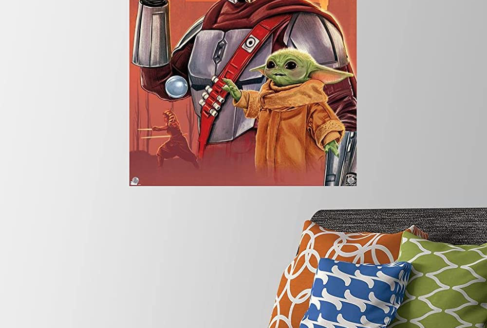 New The Mandalorian Mando and The Child Doaly Wall Poster available ...