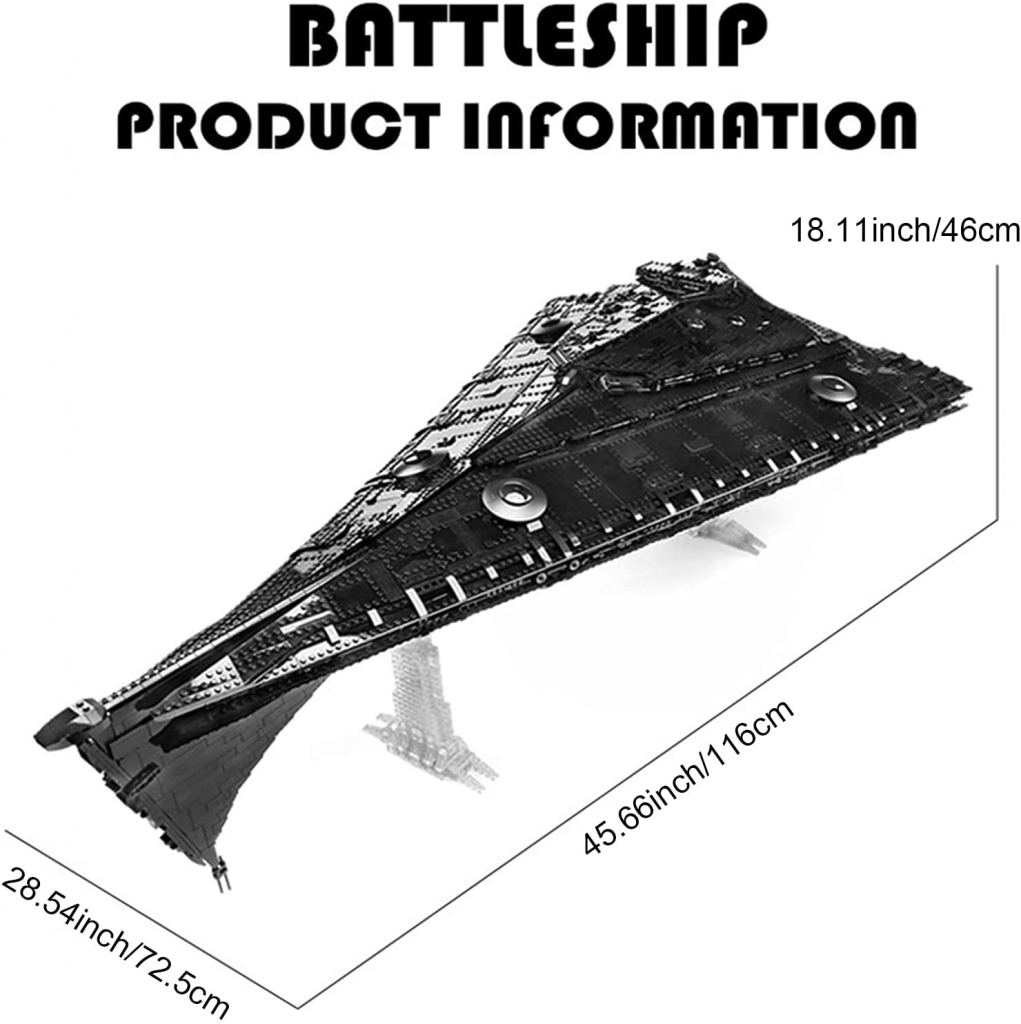 New First Order Eclipse-Class Dreadnought Star Destroyer Lego Building Kit available! | The ...