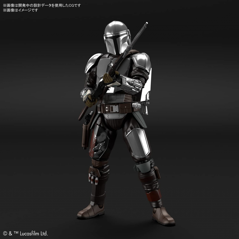 New The Mandalorian Mando (Din Djarin) Silver Coating Figure Model Kit ...