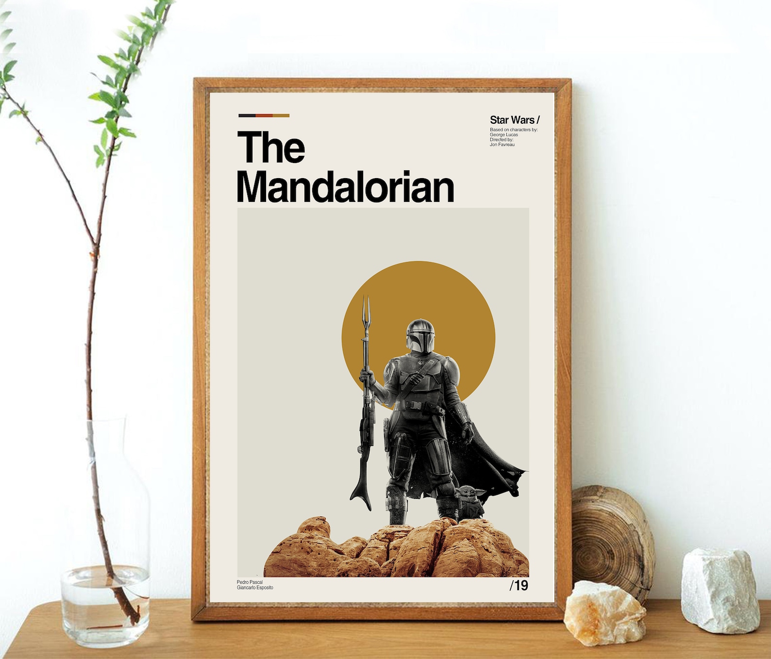 New The Mandalorian Mando (Din Djarin) Retro-Modern Vintage Inspired ...