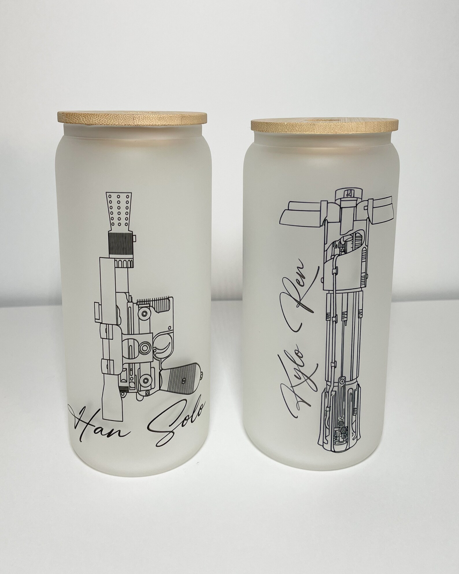 New Star Wars Lightsaber Hilt Frosted Glass Can Style Set available now ...